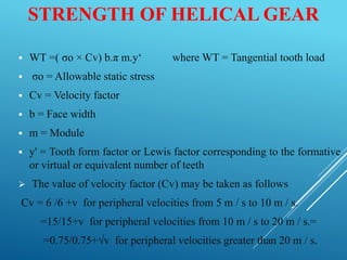 Helical gear | PPTX