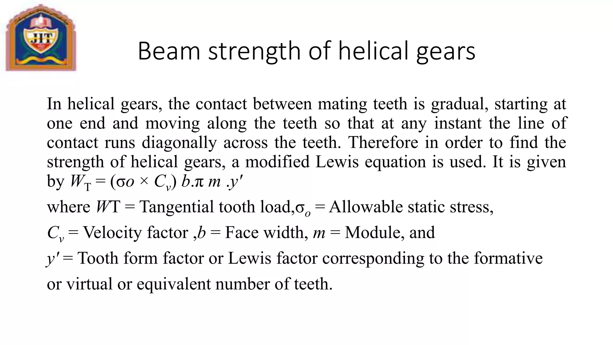 Helical gear | PPTX