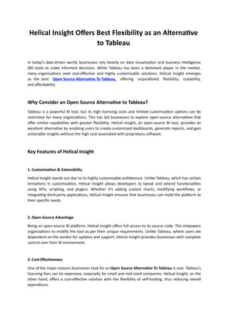 Helical Insight Offers Best Flexibility as an Alternative to Tableau.pptx