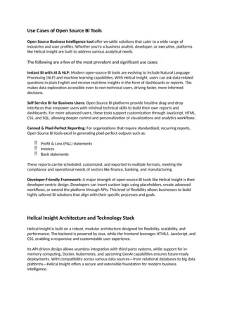 Helical Insight Powerful Open Source Business Intelligence Software.pptx