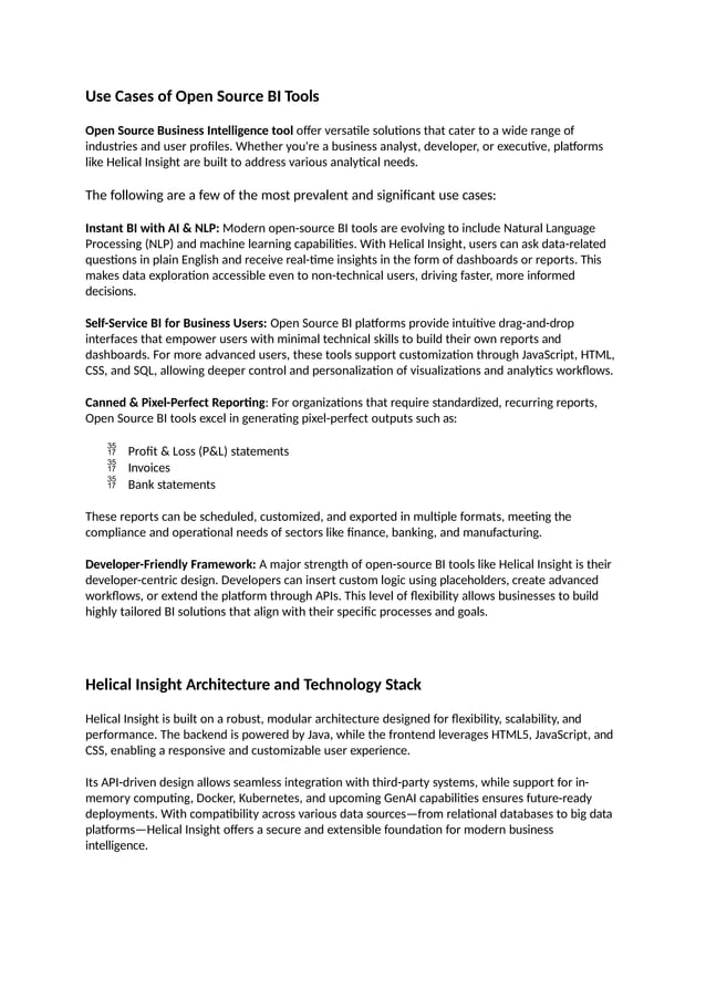 Helical Insight Powerful Open Source Business Intelligence Software.pptx