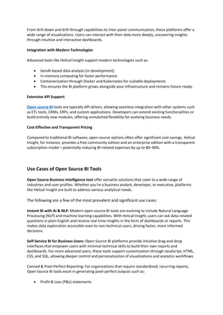 Helical Insight Review Powerful Open Source Business Intelligence ...