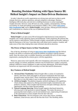 Helical Insight's Impact on Data-Driven Businesses.pptx