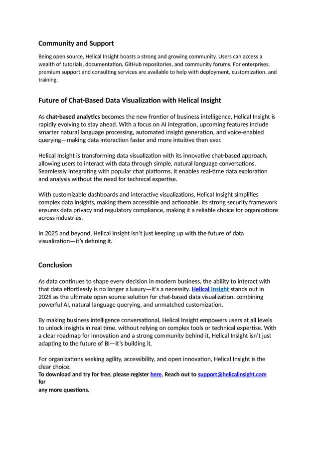 Helical Insight The Best Open Source Chat-Based Data Visualization Tool ...