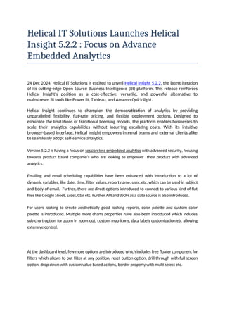 Helical IT Solutions Launches Helical Insight 5.2.2.docx