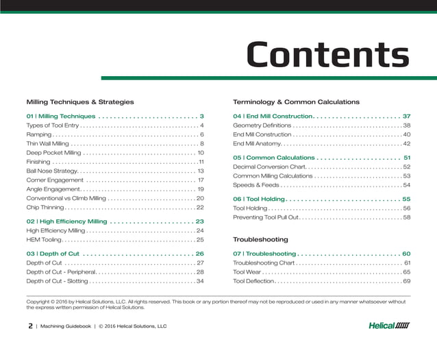 Helical machining guidebook | PDF | Woodworking | Arts and Crafts