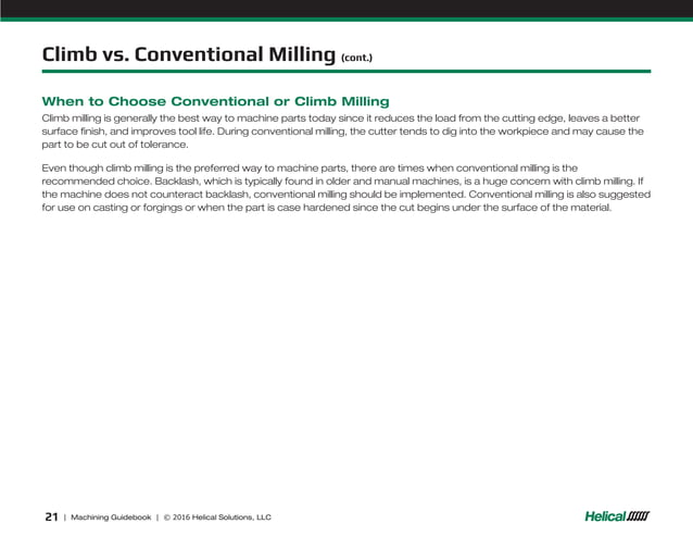 Helical machining guidebook | PDF | Woodworking | Arts and Crafts