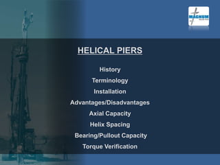 Helical pier | PPTX