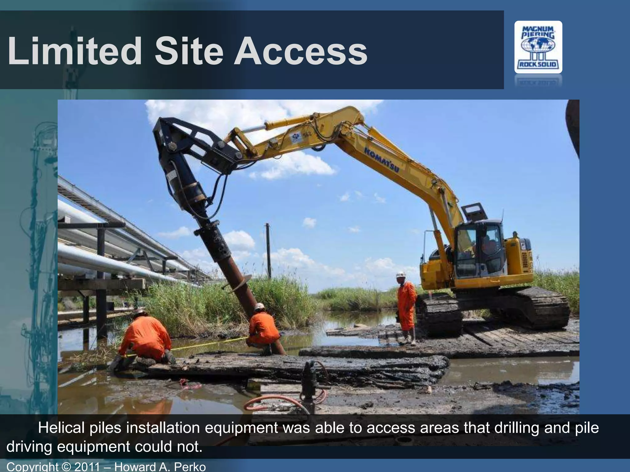 Helical piles for gas and oil industry | PPTX