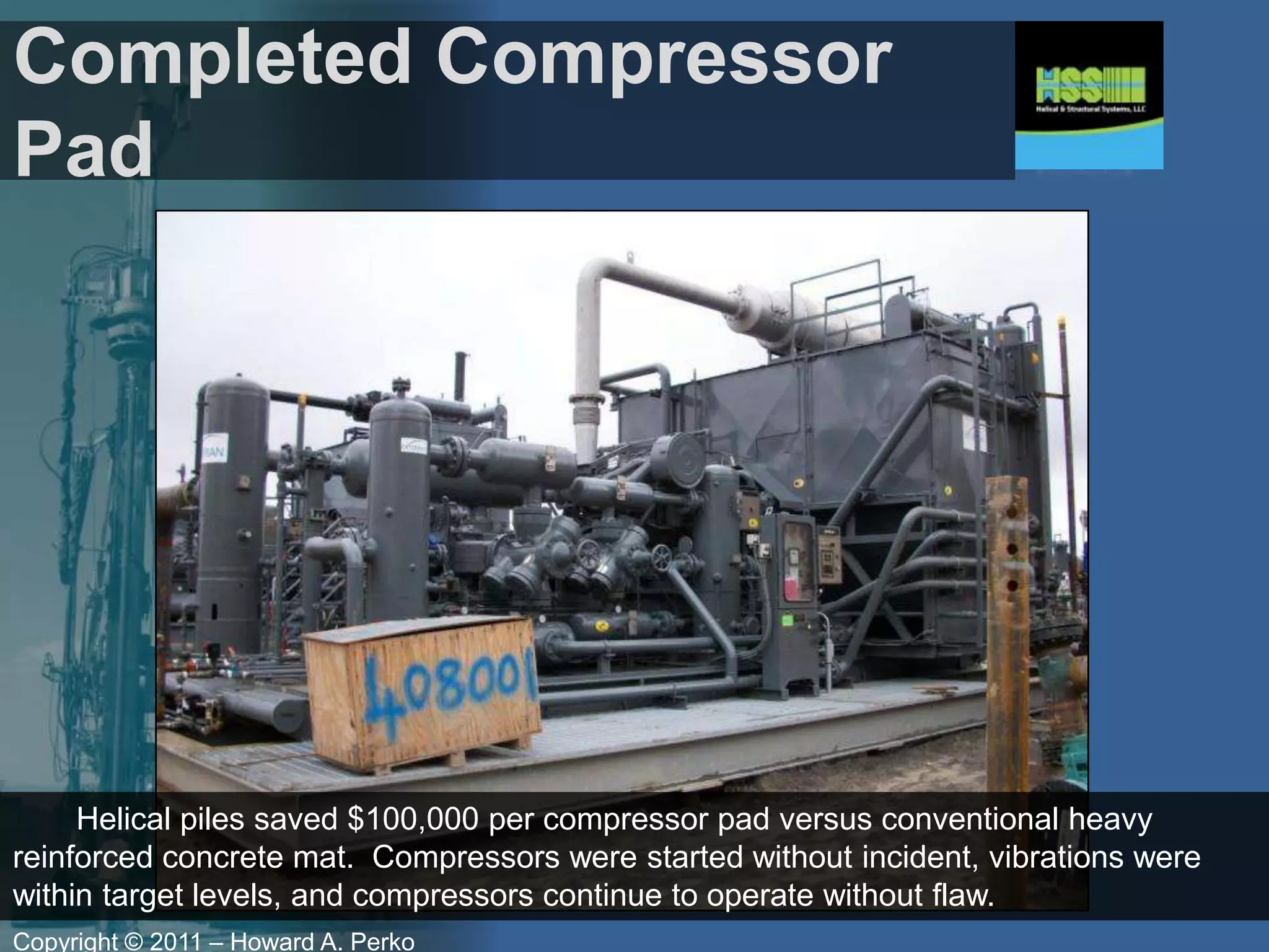 Helical piles for gas and oil industry | PPTX