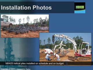 Helical piles for gas and oil industry | PPTX