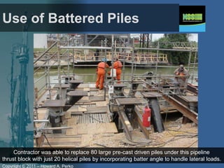 Helical piles for gas and oil industry | PPTX