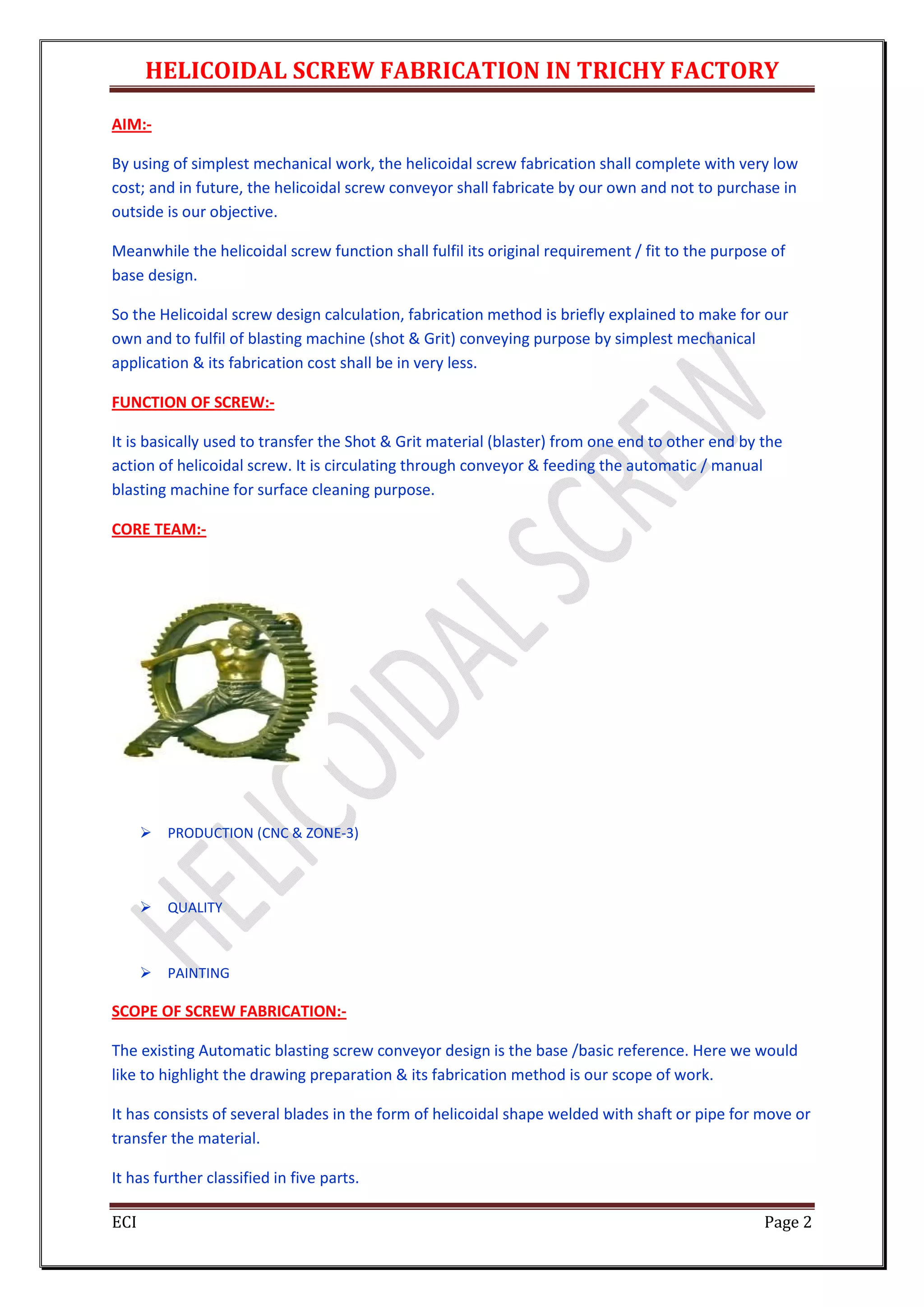 Helical screw design calculation1 | PDF