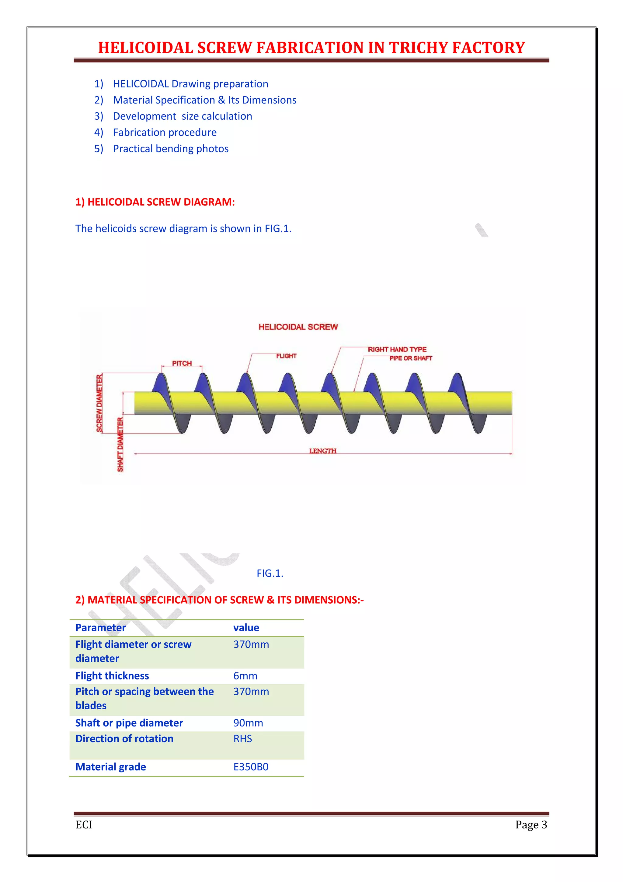 Helical screw design calculation1 | PDF