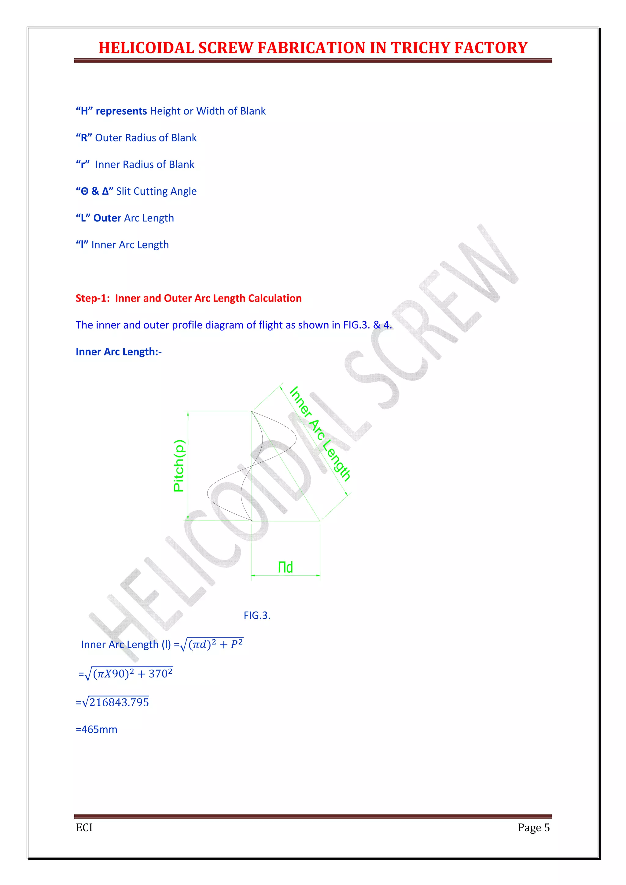 Helical screw design calculation1 | PDF