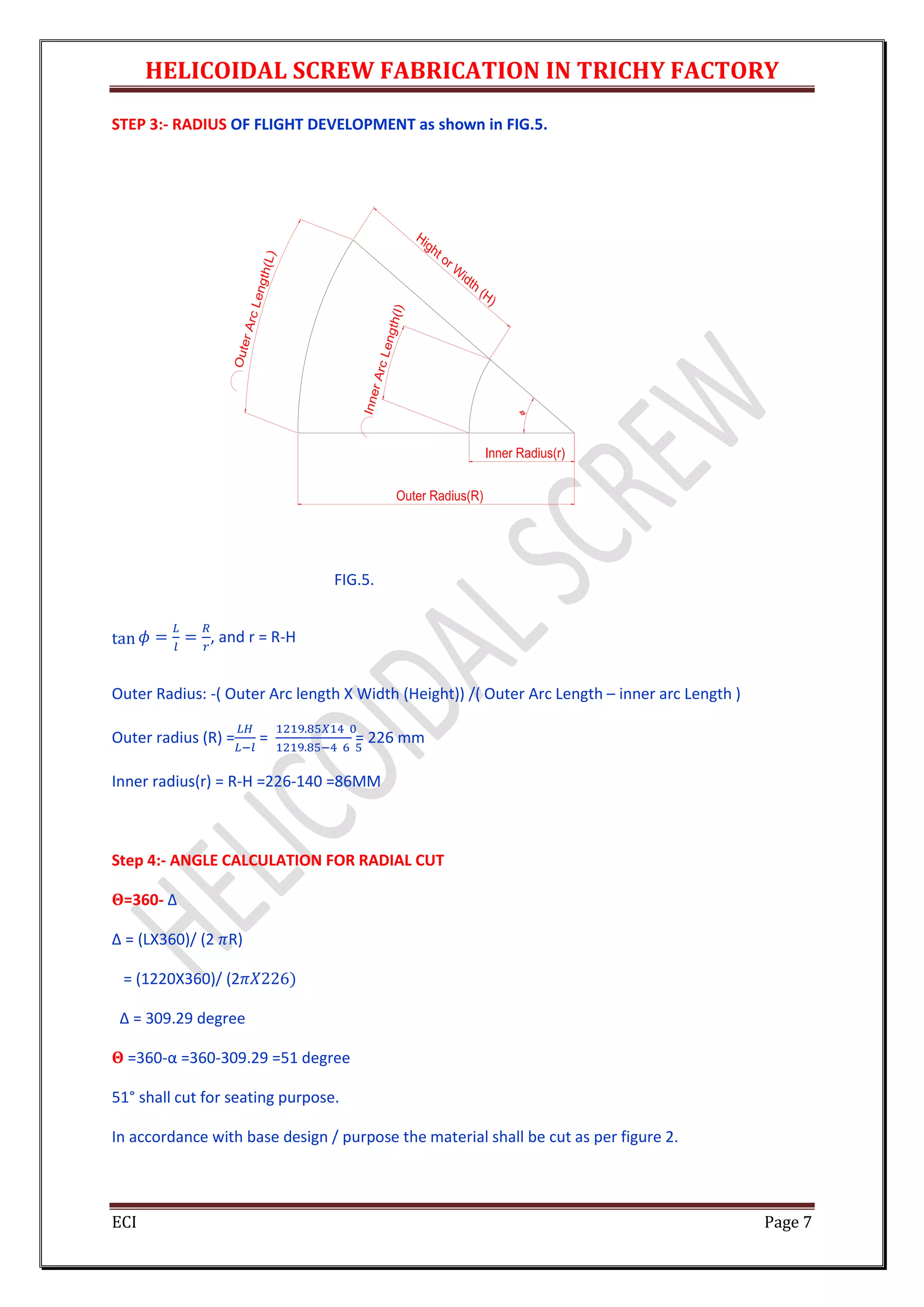 Helical screw design calculation1 | PDF
