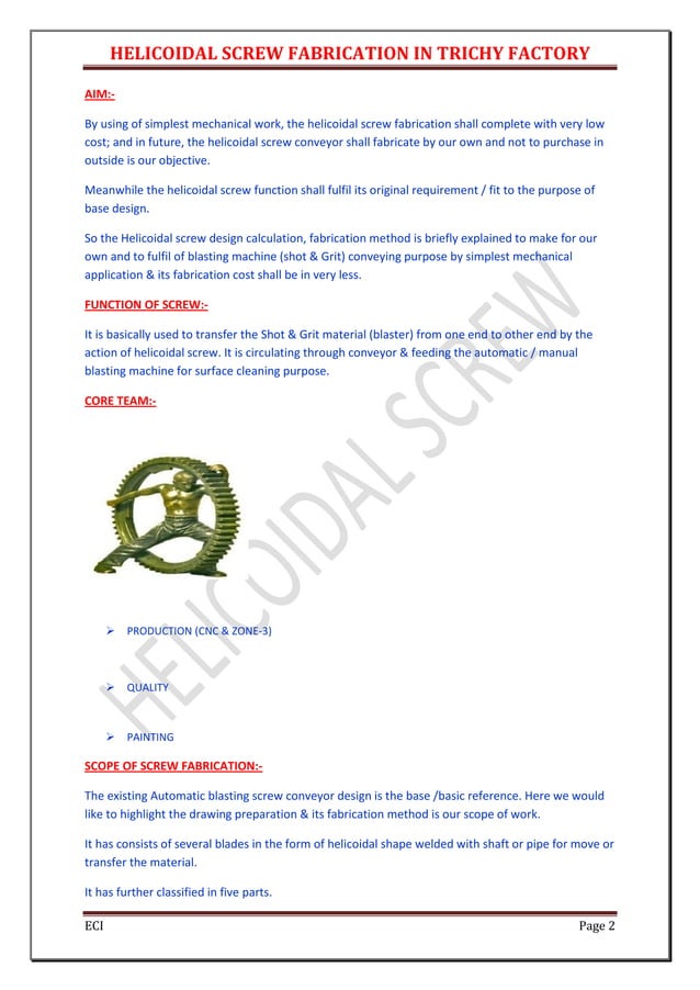 Helical screw design calculation1 | PDF