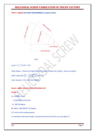 Helical screw design calculation1 | PDF