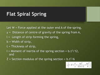Helical torsion springs | PPTX