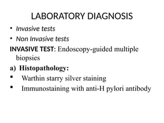 HELICOBACTER PYLORI by Dr Teena Varghese. pptx | PPT