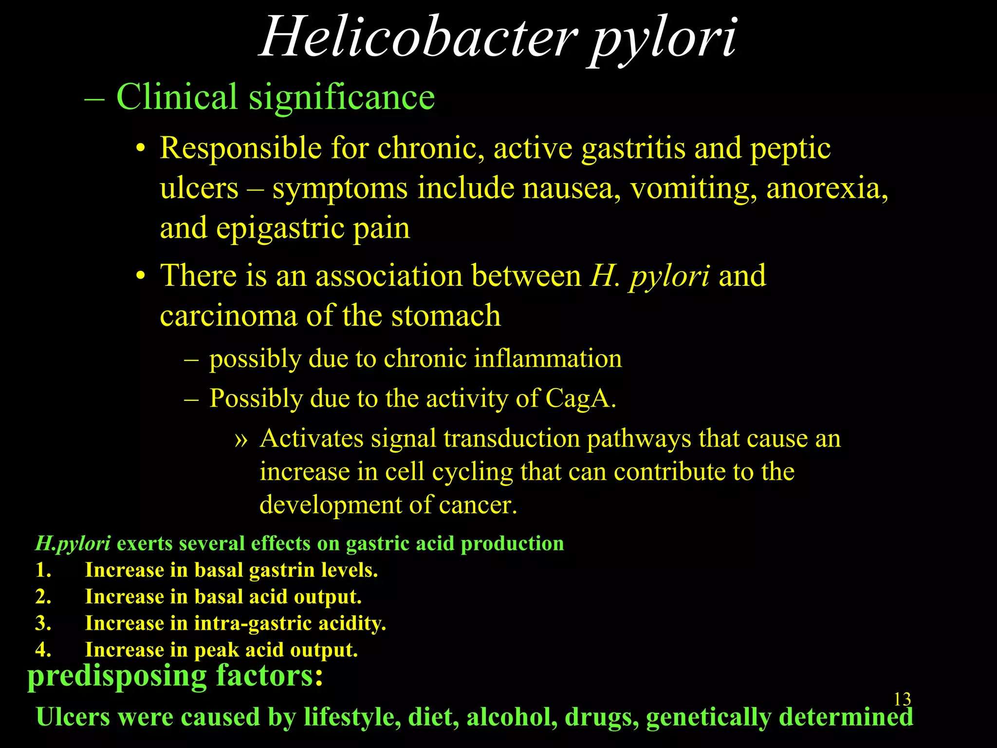 Helicobacter & campylobacter lec.11 dr.ihsan alsaimary | PPT