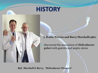 INCIDENCE OF HELICOBACTER PYLORI IN PATIENTS WITH GASTRITIS | PPTX ...