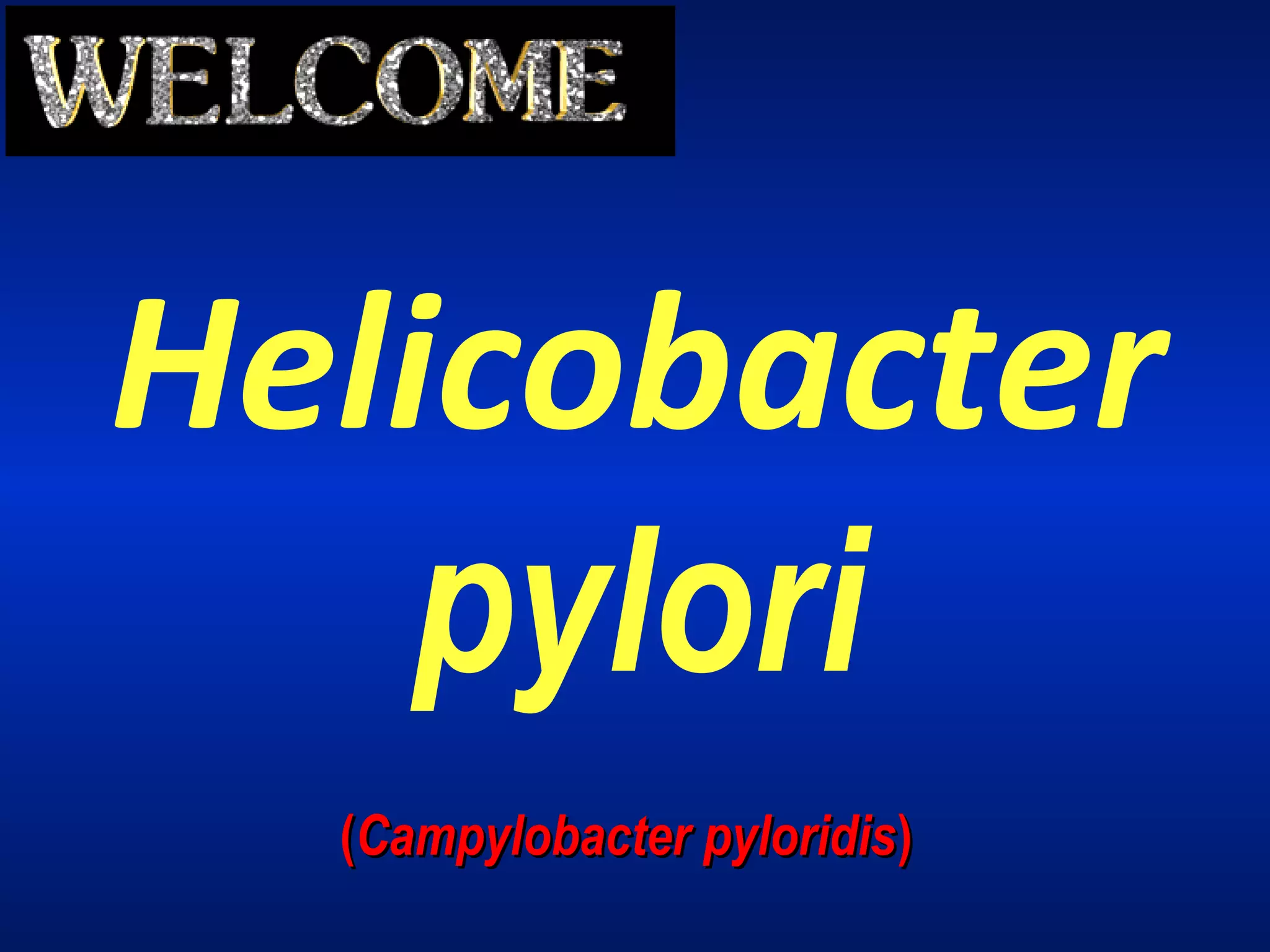 Helicobacter pylori | PPT
