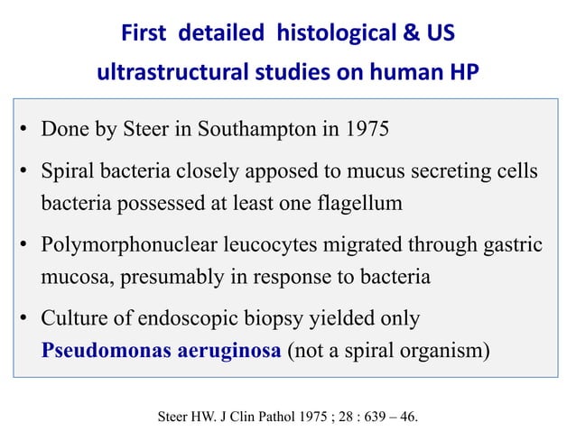 Helicobacter pylori infection | PPTX