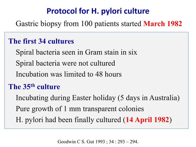 Helicobacter pylori infection | PPTX