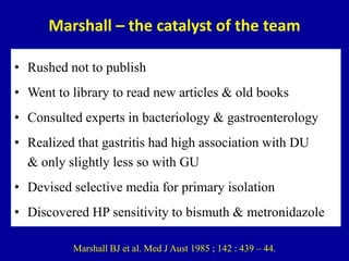Helicobacter pylori & Nobel Prize in medicine & physiology | PPT