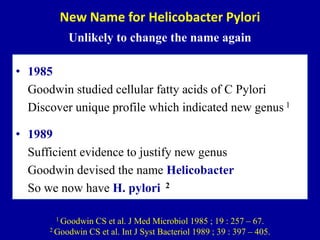 Helicobacter pylori & Nobel Prize in medicine & physiology | PPT