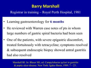 Helicobacter pylori & Nobel Prize in medicine & physiology | PPT