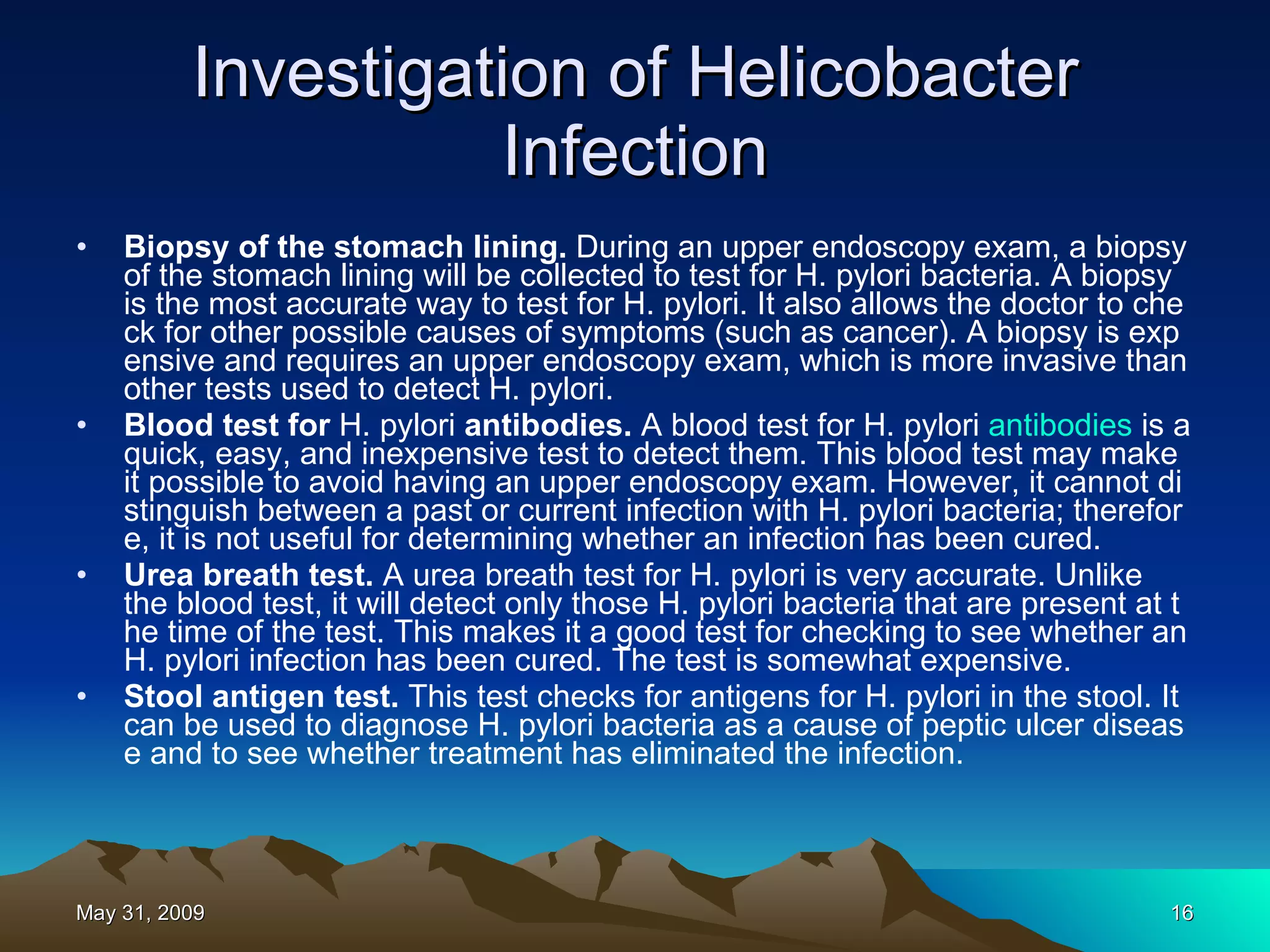 Helicobactor Bacteria Infection | PPT