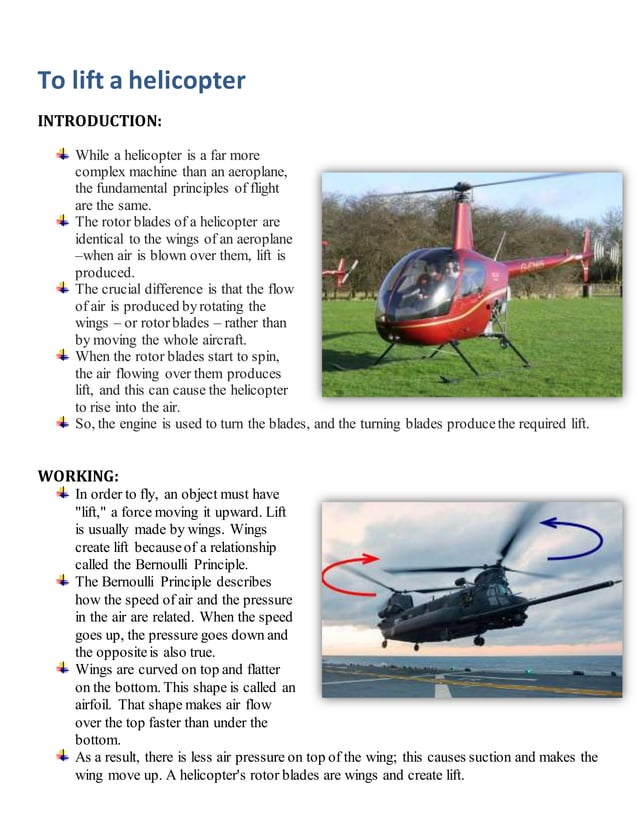 How Helicopter work | DOCX
