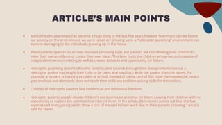 Helicopter Parenting | PDF