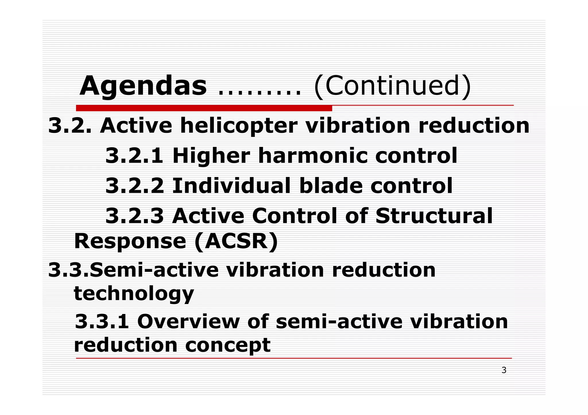 Helicopter vibration reduction techniques | PDF