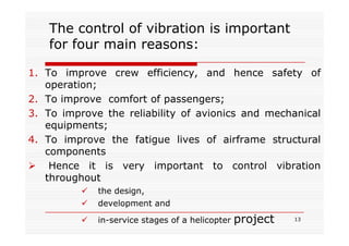 Helicopter vibration reduction techniques | PDF