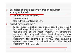 Helicopter vibration reduction techniques | PDF