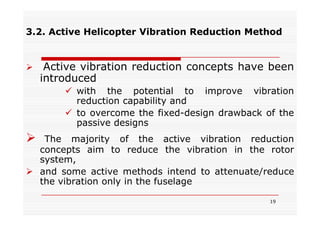 Helicopter vibration reduction techniques | PDF