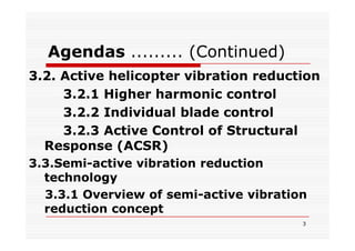 Helicopter vibration reduction techniques | PDF