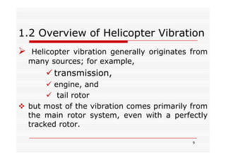 Helicopter vibration reduction techniques | PDF