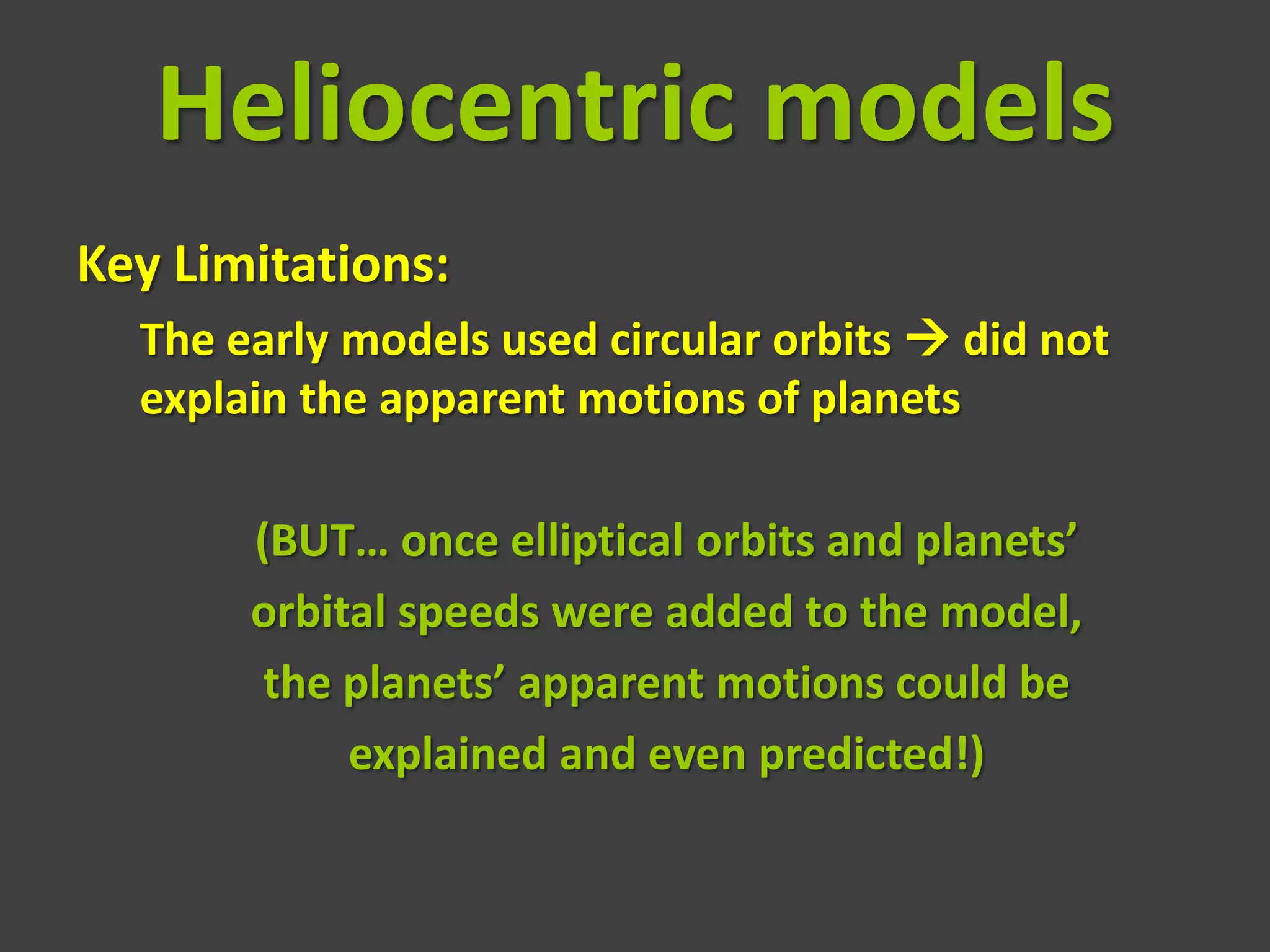 Heliocentric vs Geocentric models | PPTX