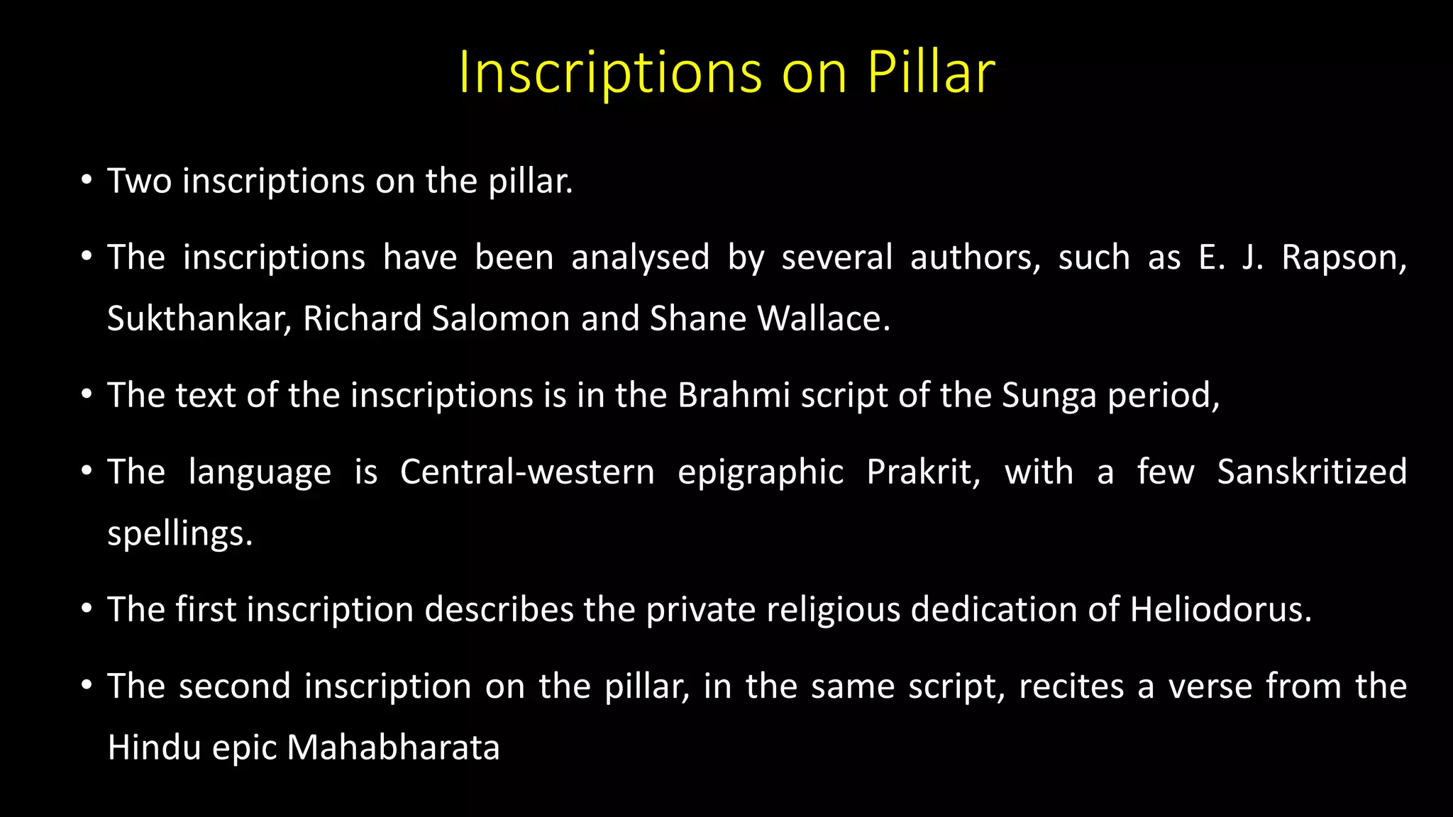 Besnagar Pillar inscription pdf | PDF