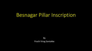 Besnagar Pillar inscription pdf | PDF