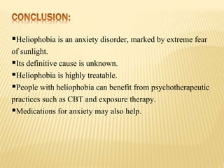 Heliophobia | PPTX