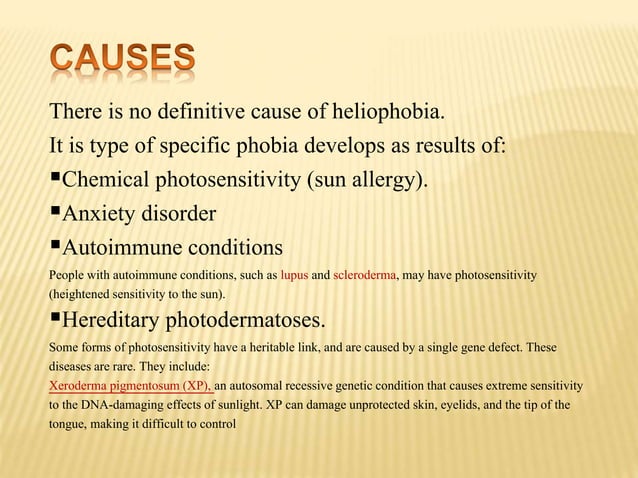 Heliophobia | PPTX