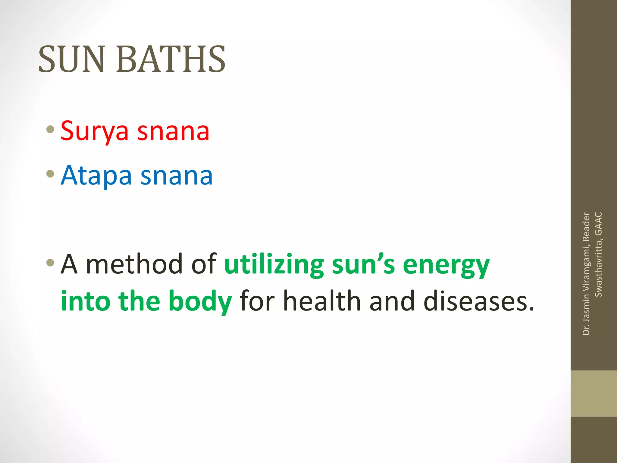 Helio-therapy | PPTX