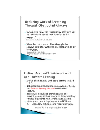 Heliox in the Hospital - Pilbeam | PDF