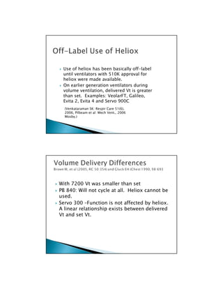 Heliox in the Hospital - Pilbeam | PDF