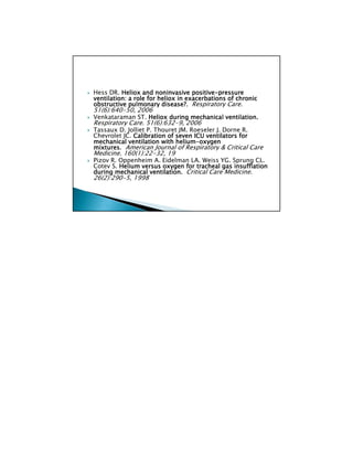 Heliox in the Hospital - Pilbeam | PDF